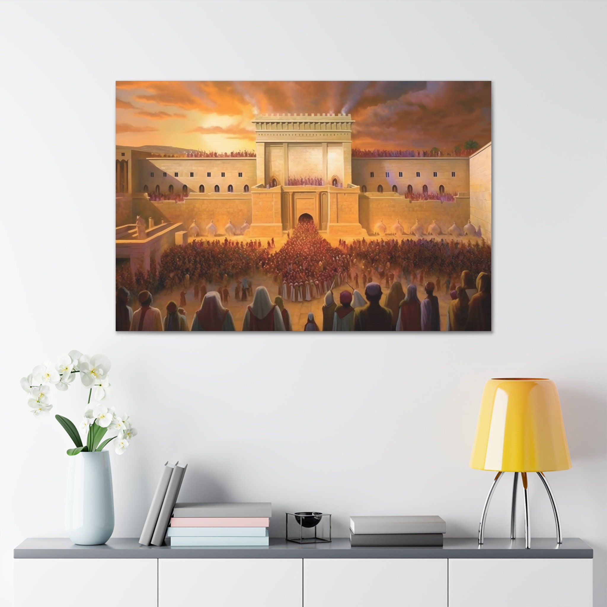 Beit Hamikdash: Wall Art, Vibrant Home Decor of the Holy City Jerusalem ...