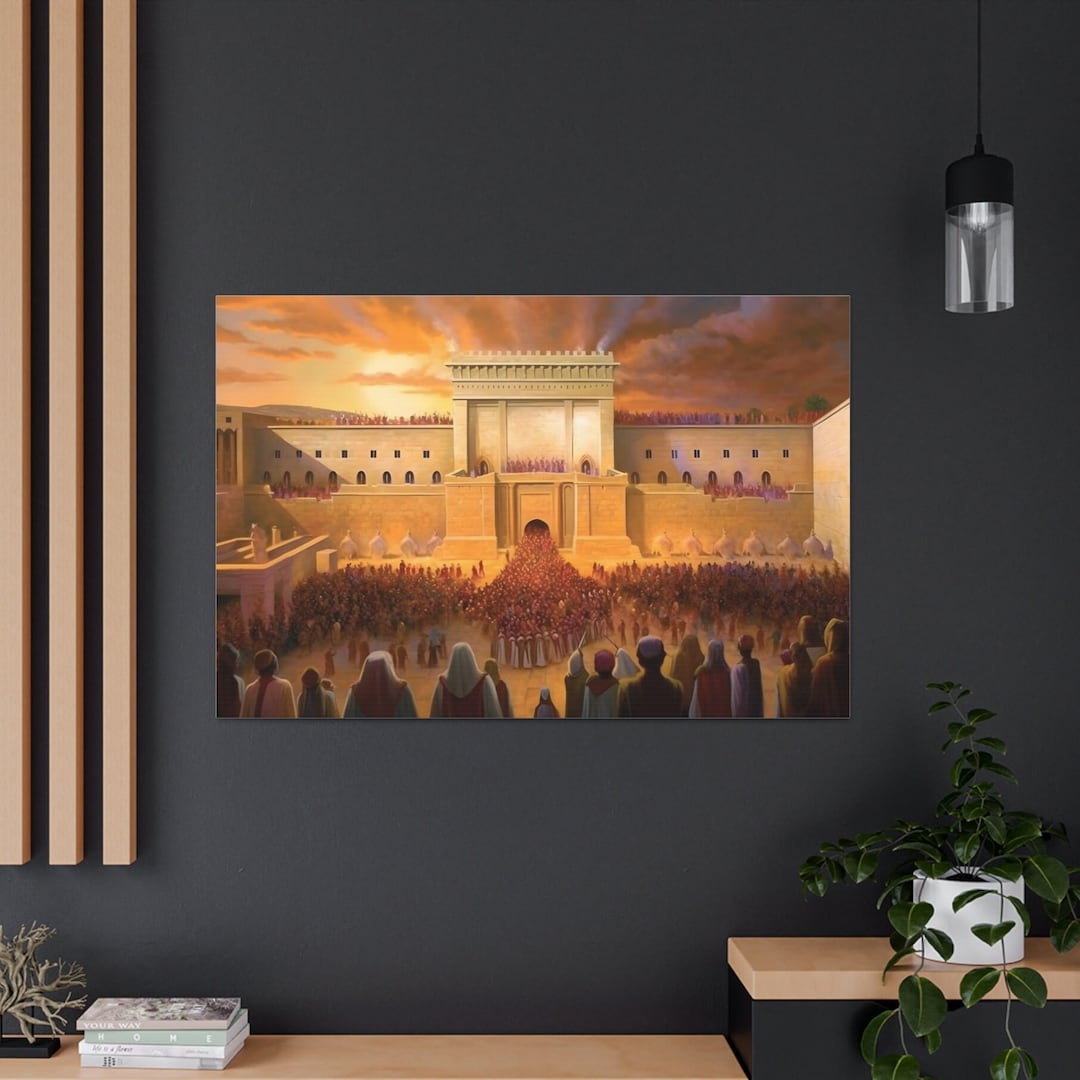Beit Hamikdash: Wall Art, Vibrant Home Decor of the Holy City Jerusalem ...