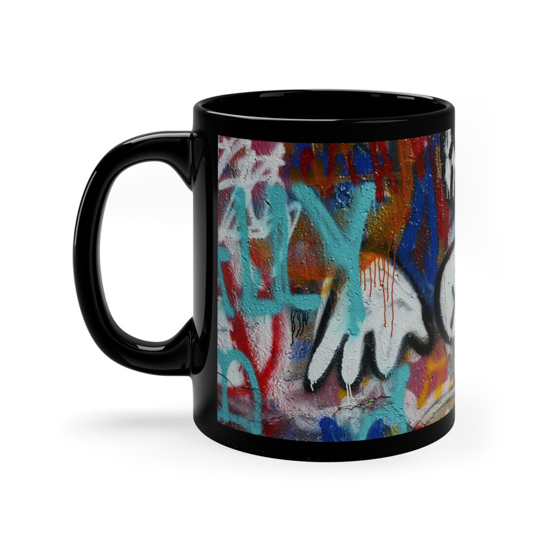 Skull & Hands Urban Graffiti 11oz Black Mug is the Perfect Back to ...