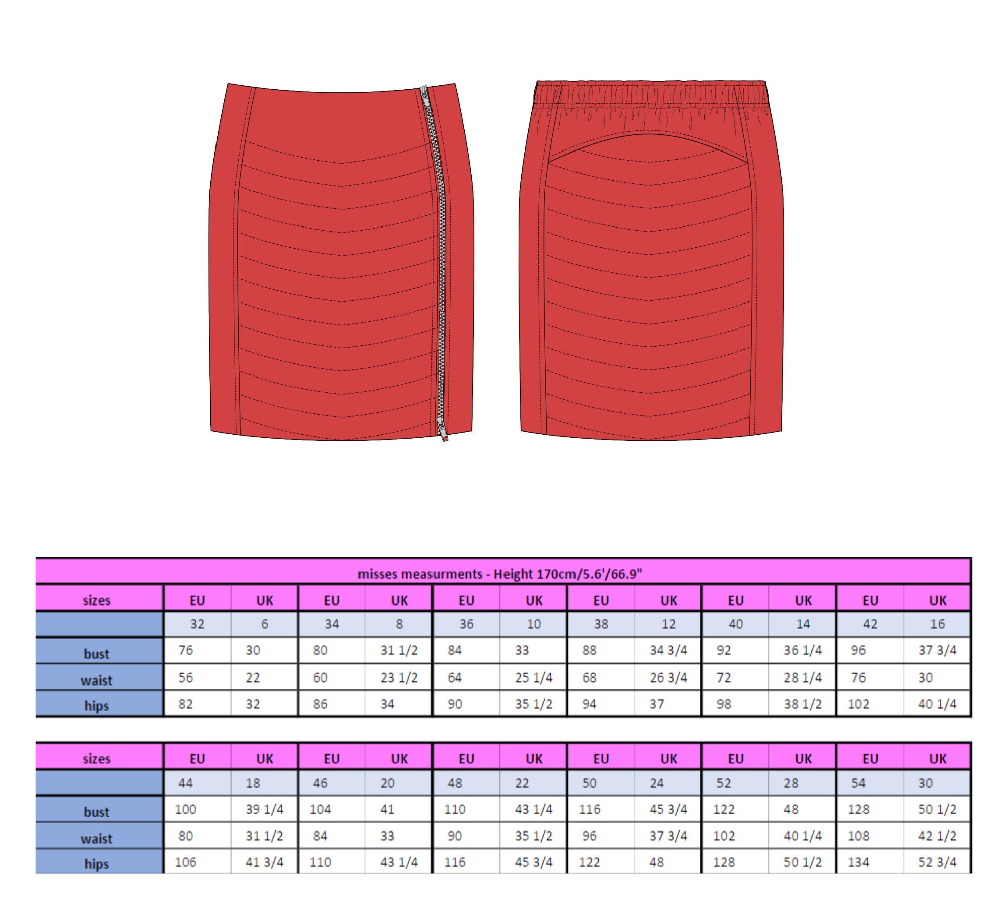 Quilted Skirt Jana | PDF Sewing Pattern + Step by Step Tutorial - Etsy