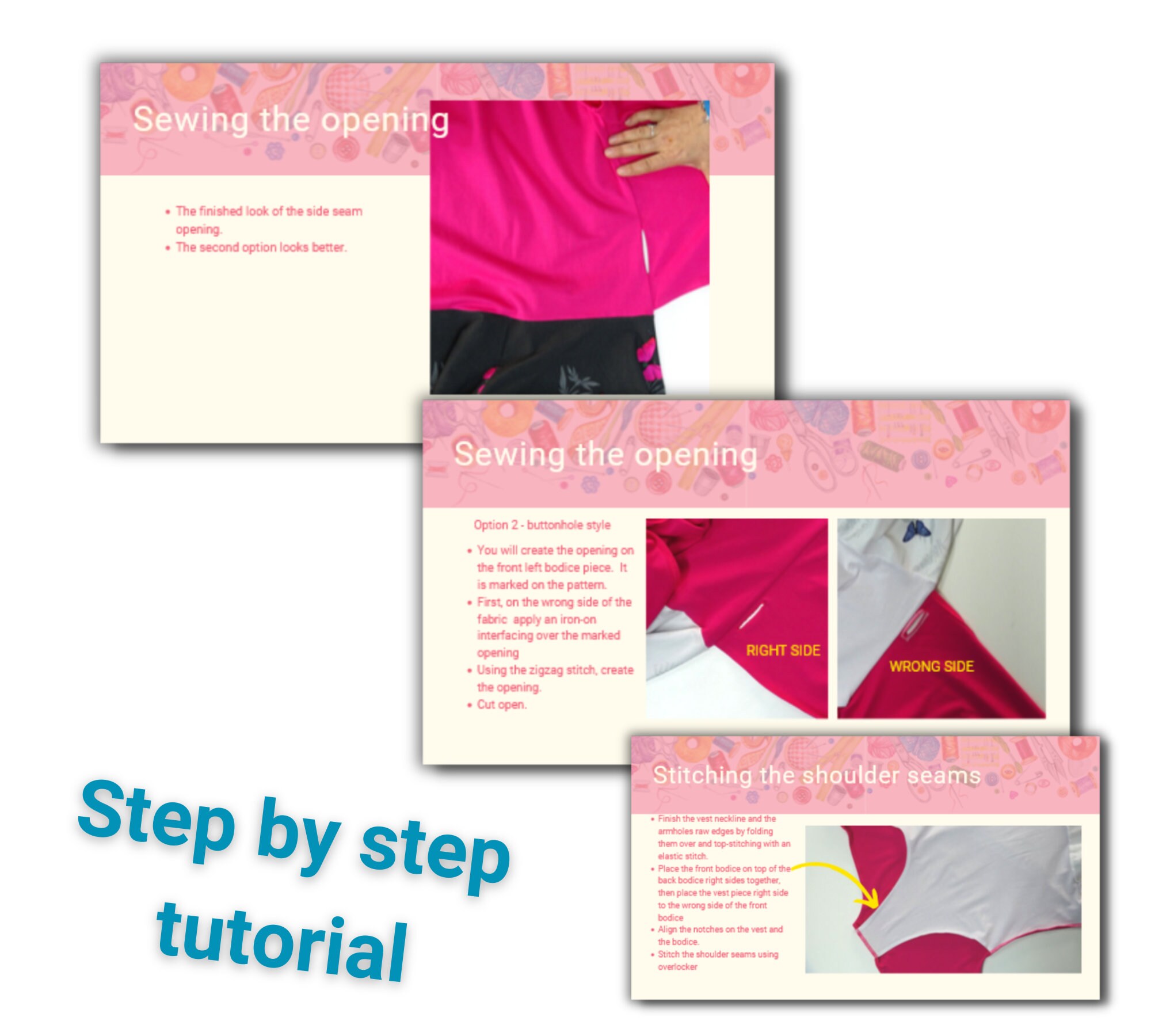 Dress Sona With a Hood | PDF Sewing Pattern + Step by Step Tutorial - Etsy