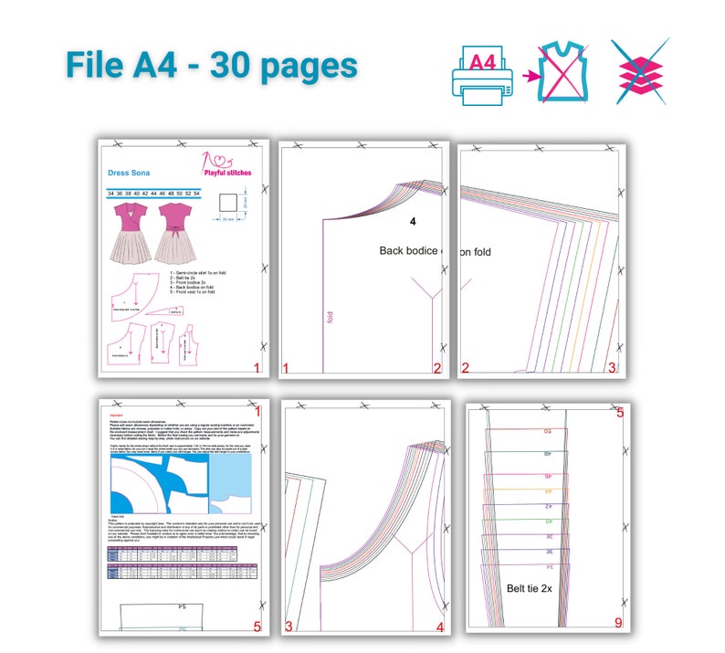 Dress Sona | PDF Sewing Pattern + Step by Step Tutorial - Etsy