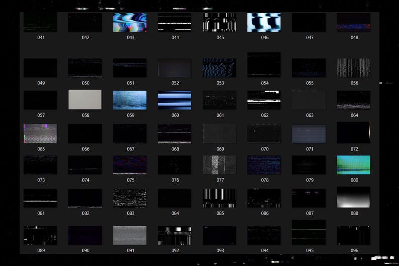 100 VHS Overlay, Glitch Overlay VHS Texture, Twitch Overlay, Photoshop ...