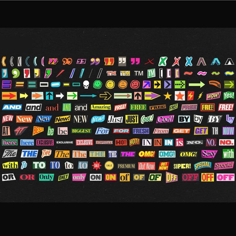 Printable Ransom Note Letters, Random Letters, Alphabet Letters ...