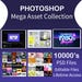 Mega Photoshop Bundle Premium Assets for Graphic Designer, Photoshop ...