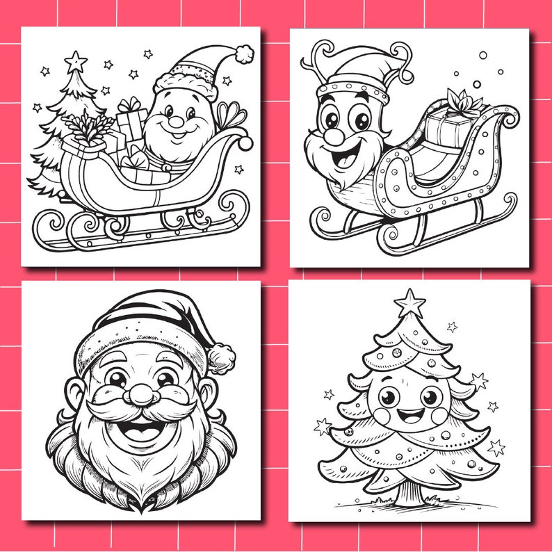 Cozy Christmas Coloring Pages Printable Bold Easy Holiday Coloring ...