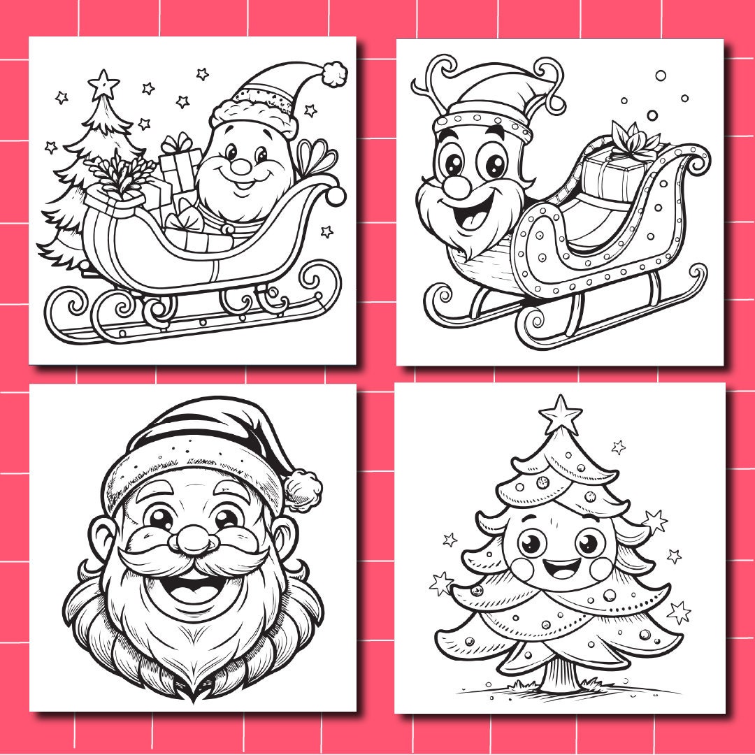 Cozy Christmas Coloring Pages Printable Bold Easy Holiday Coloring ...