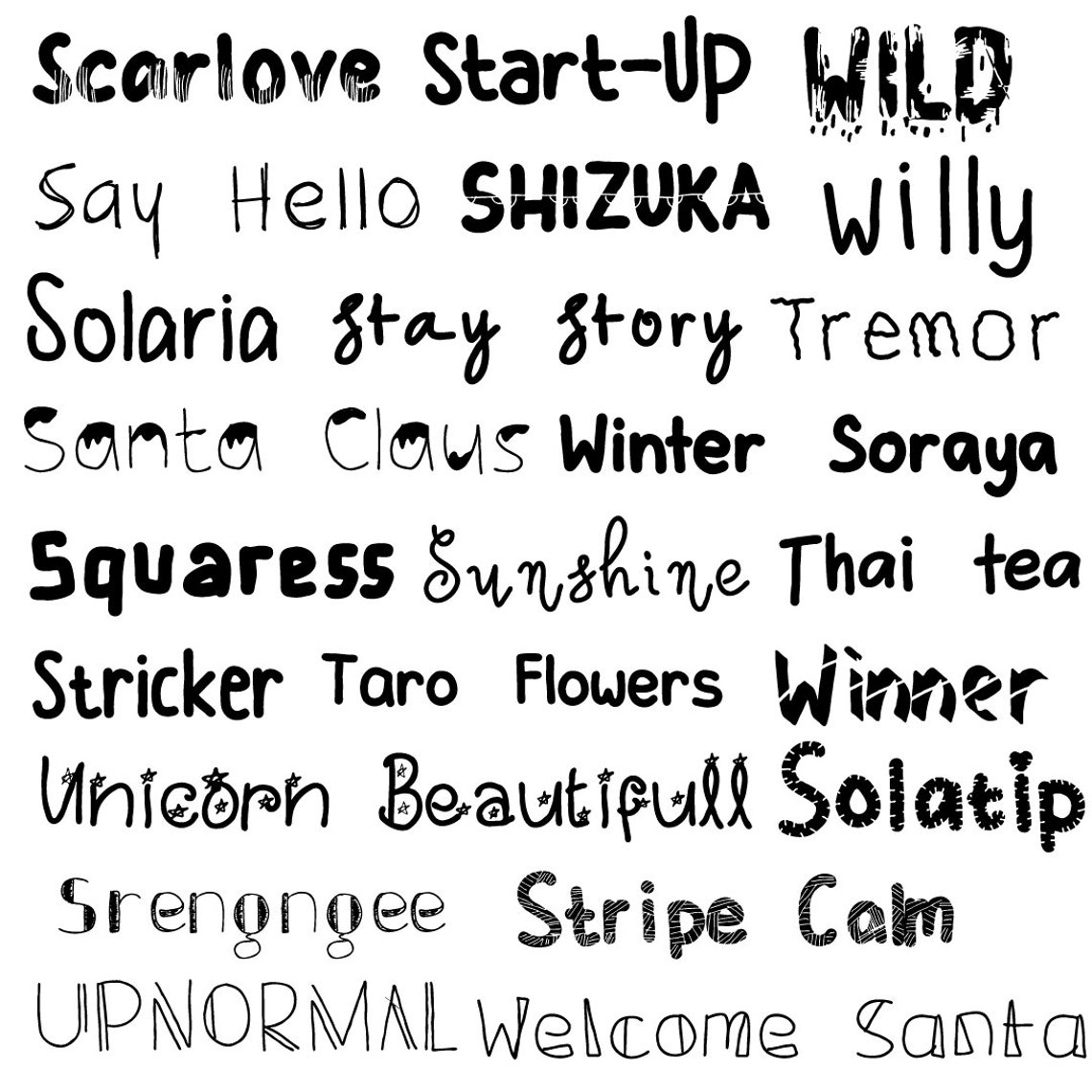 The Ultimate 130 Fonts - Font Bundle Ttf Heart Font, Cricut, Canva Font ...