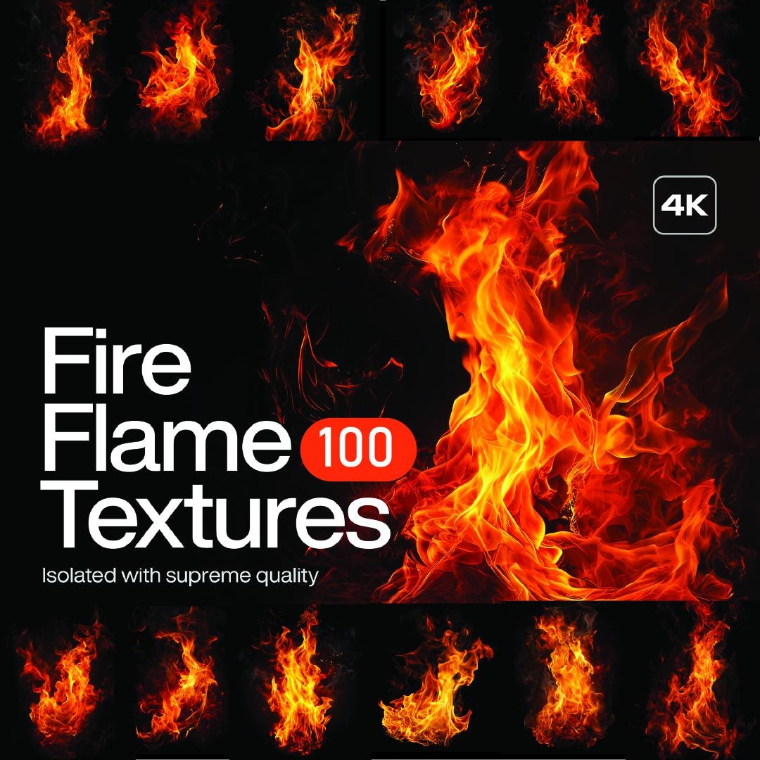 100 Fire Flames Overlays Collection • Vibrant Fire Flames for Intense ...