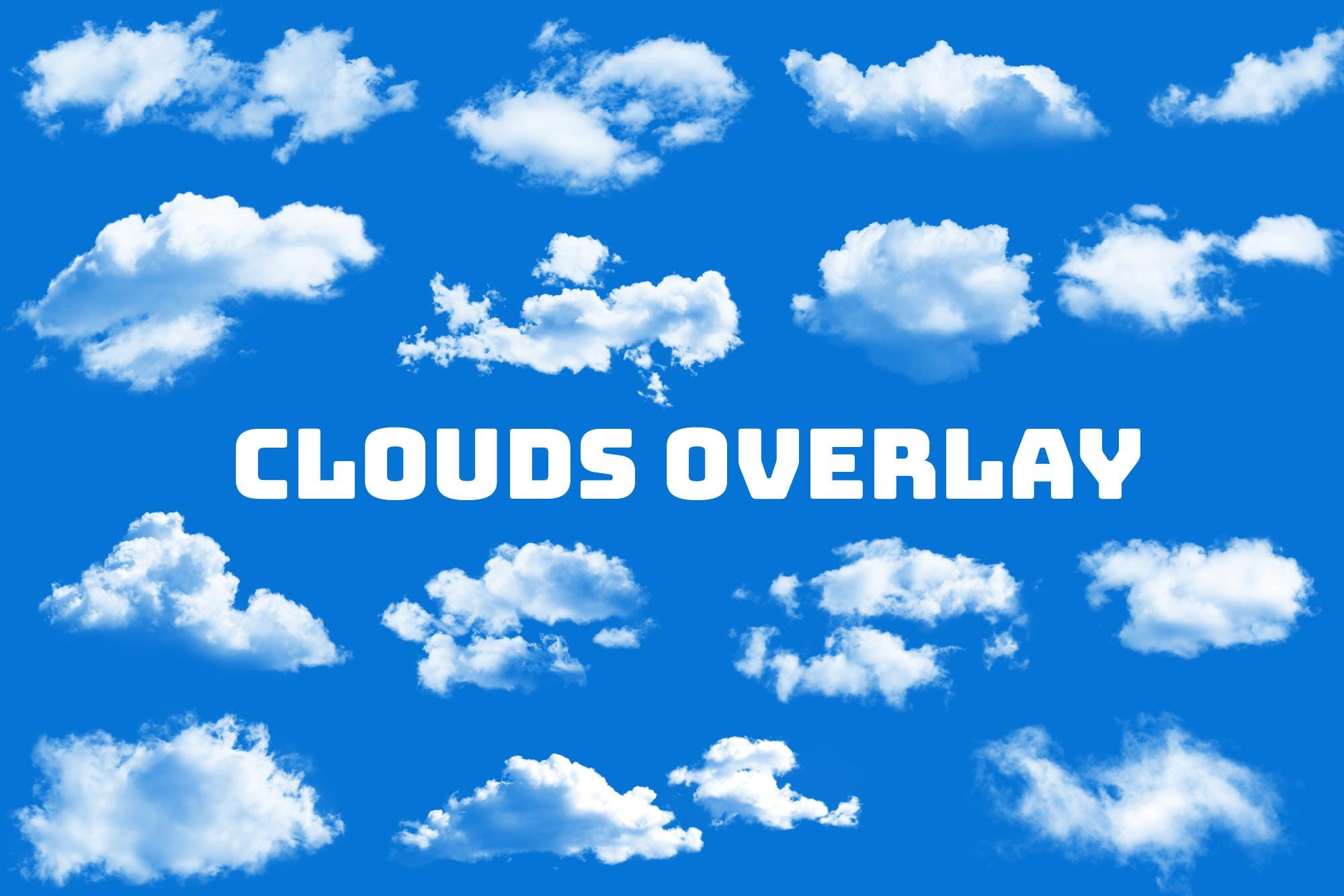 100 Clouds Overlays Clipart Collection • High-resolution Transparent ...