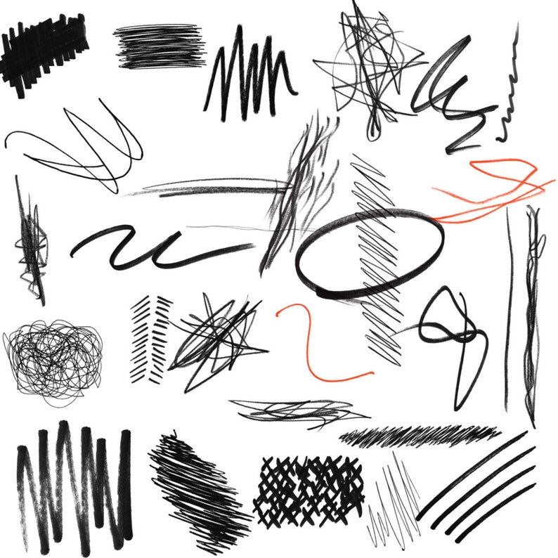 500+ Scribble Photoshop Brushes, Micron, Fineliners, Stipple Brushes ...