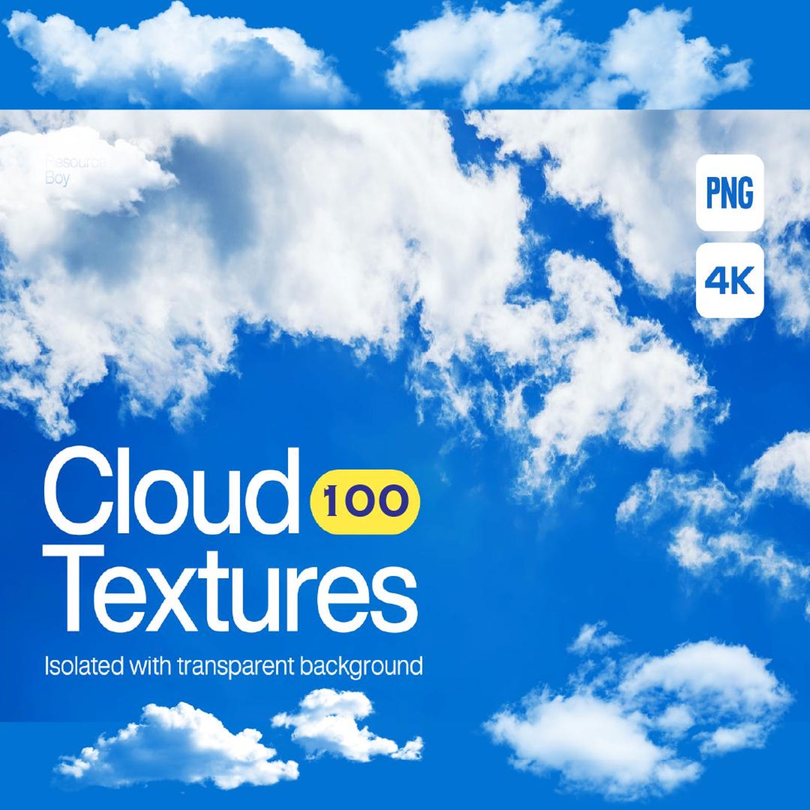 100 Clouds Overlays Clipart Collection • High-resolution Transparent ...