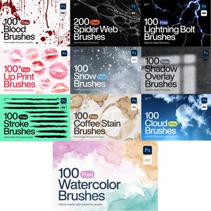 2500+ Photoshop Brush Mega Bundle: Stipple, Scribble, Splatter PSD ...