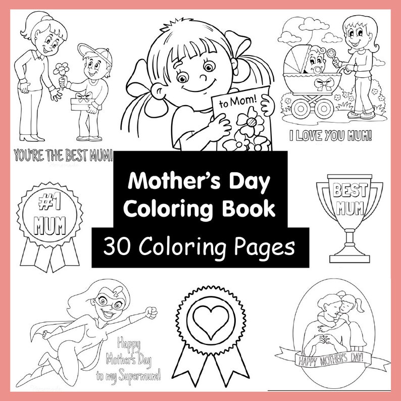 Mother's Day Printable, All About My Mom, Mothers Day Gift, Card for ...