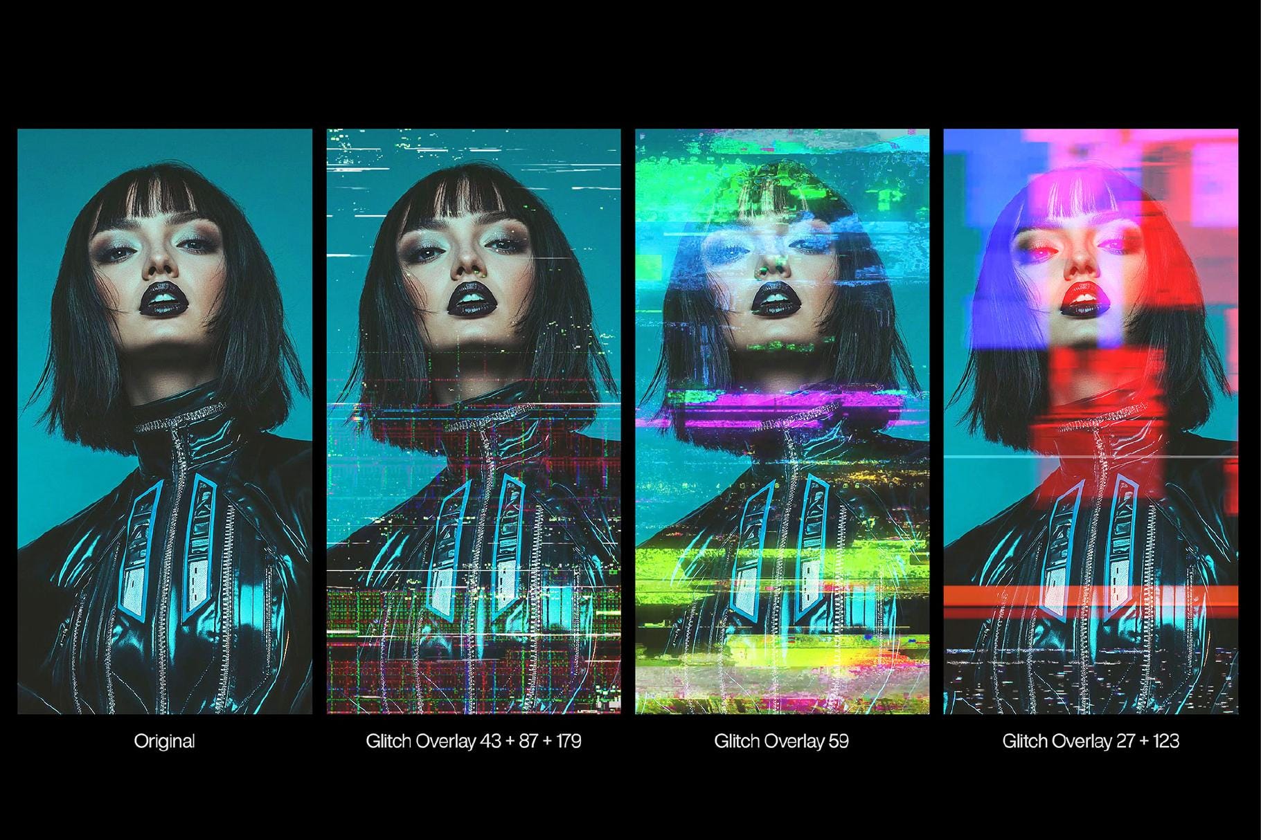 200 Glitch Overlay, Glitch Texture, Twitch Overlay, Photoshop Overlay ...