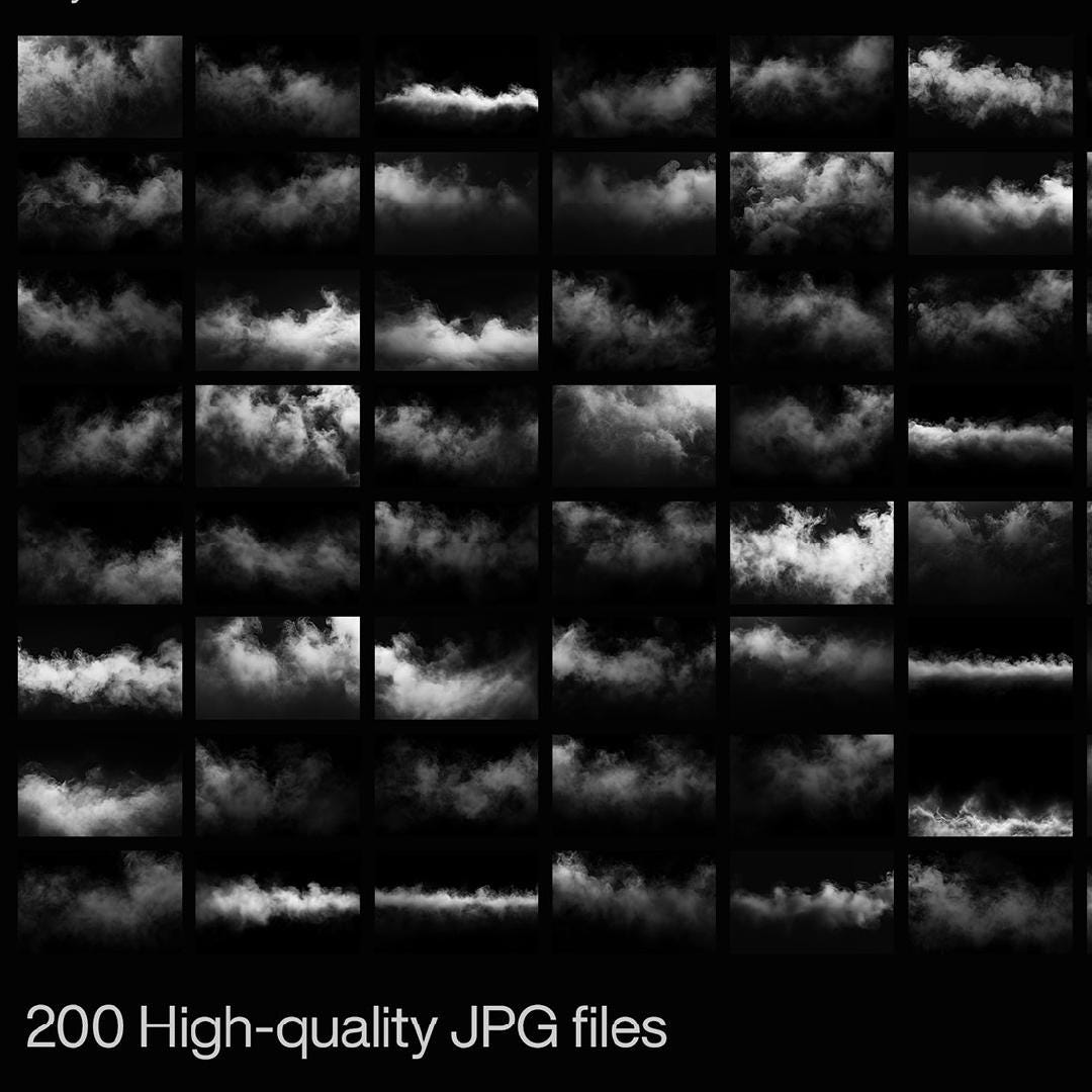 200 Digital FOG OVERLAY for PHOTOGRAPHY, Cloudy Smoke Overlay, Mist ...