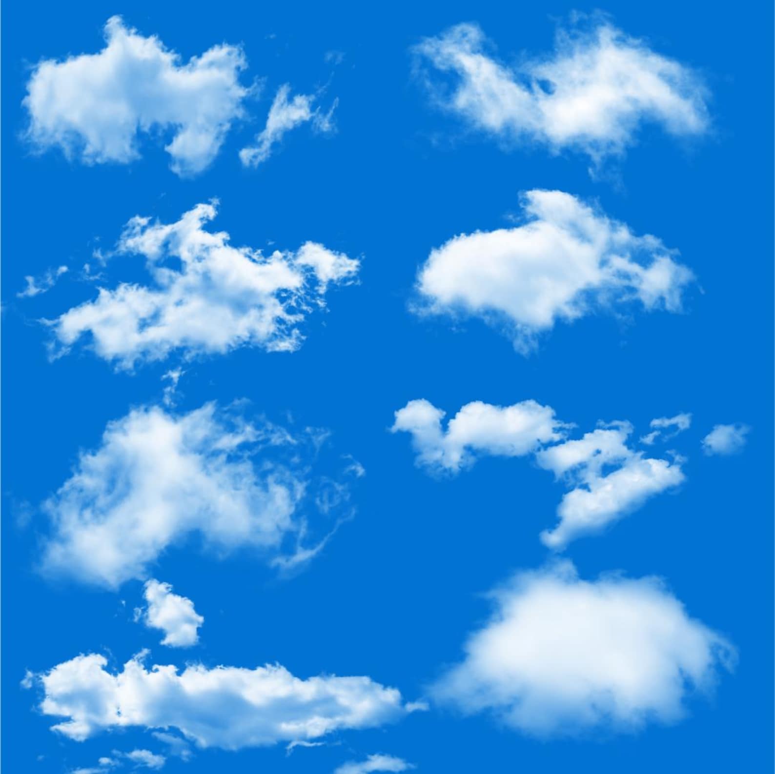 100 Clouds Overlays Clipart Collection • High-resolution Transparent ...