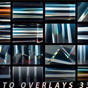 Glass Reflection Photo Overlays: Prism Light Effects , Reflection ...