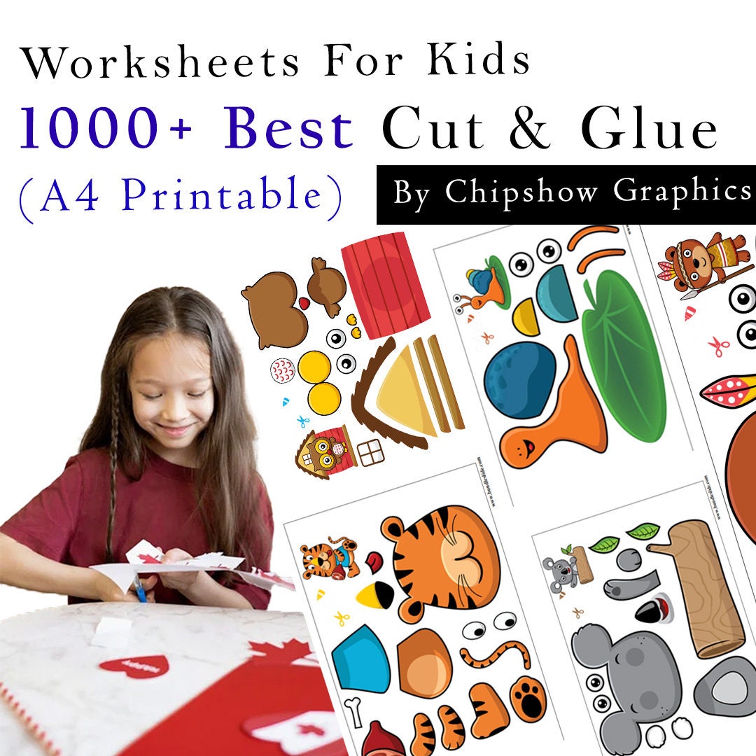 1000+ Animal Cut and Glue Craft, Printables for Kids|diy Crafts and ...