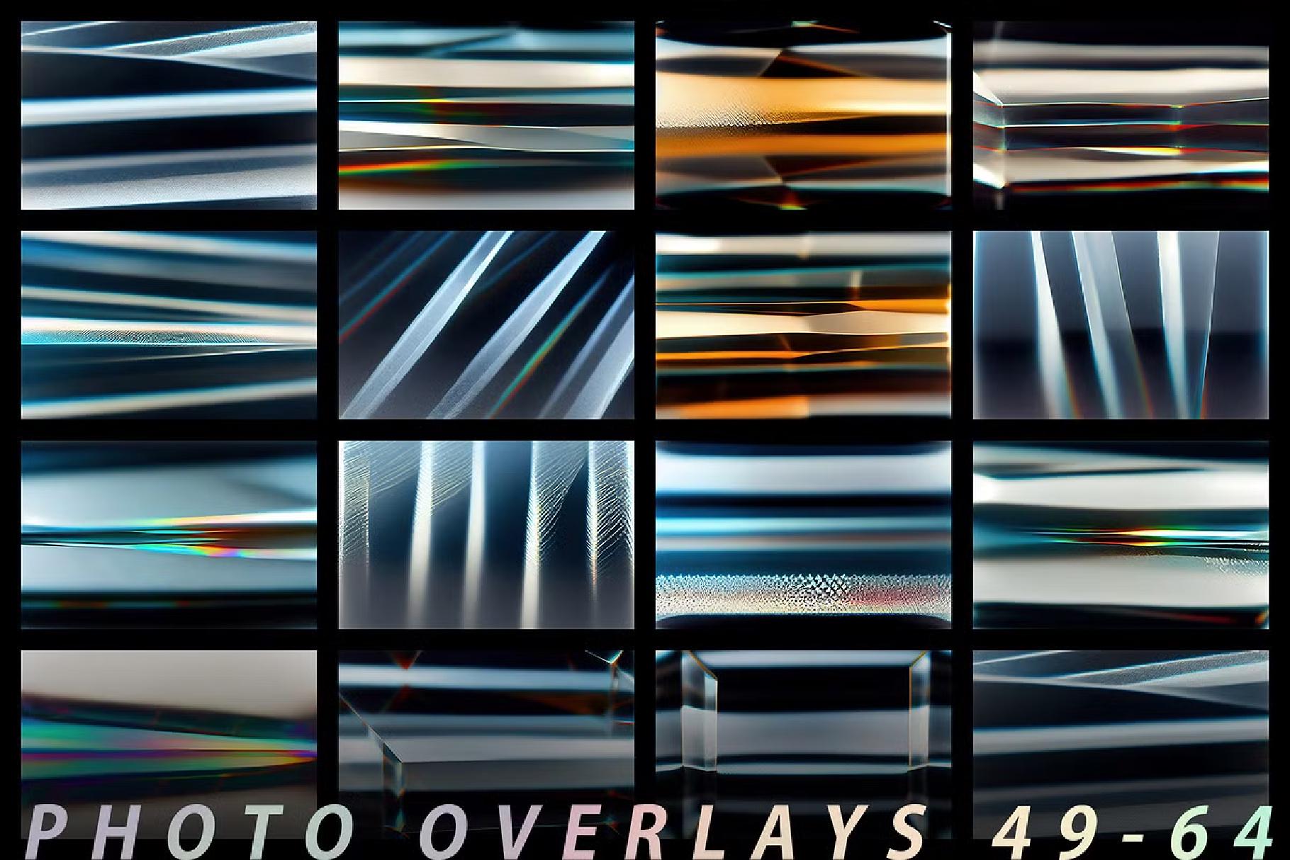 Glass Reflection Photo Overlays: Prism Light Effects , Reflection ...