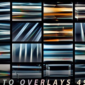 Glass Reflection Photo Overlays: Prism Light Effects , Reflection ...