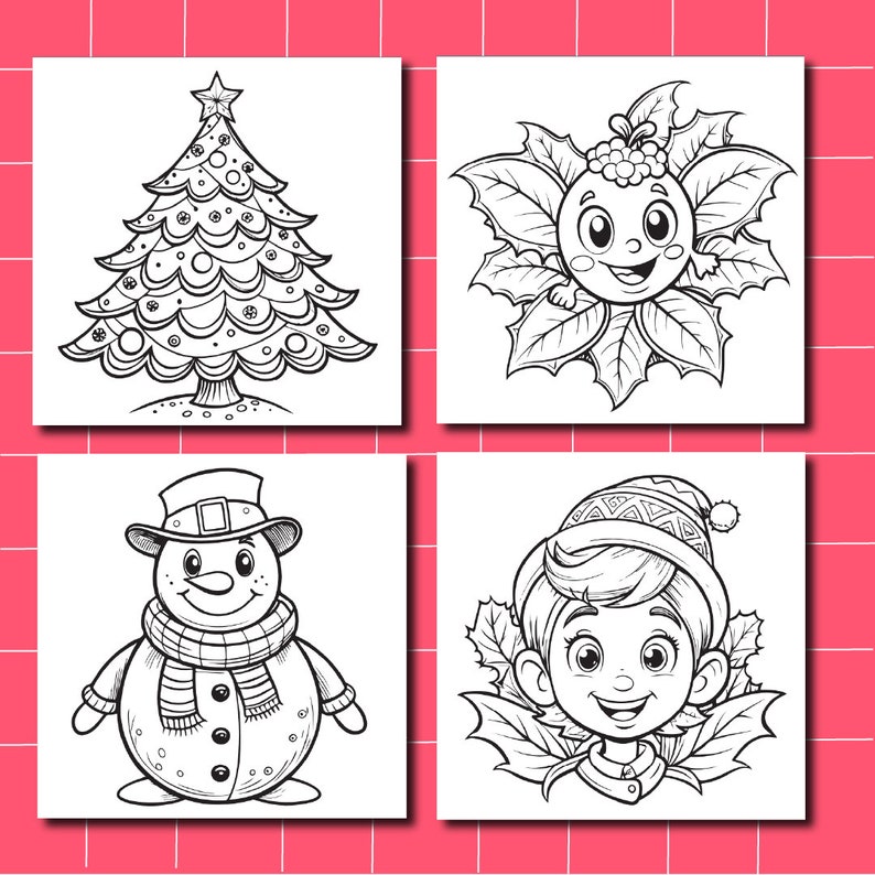 Cozy Christmas Coloring Pages Printable Bold Easy Holiday Coloring ...
