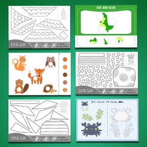 1000+ Animal Cut and Glue Craft, Printables for Kids|diy Crafts and ...