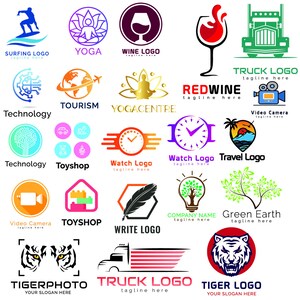 250 Customised Logo Bundle | Premium Collection | Editable Files | Logo ...