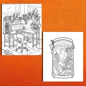 Little Corner: Super Cute Designs of Cozy, Hygge Spaces Coloring Pages ...