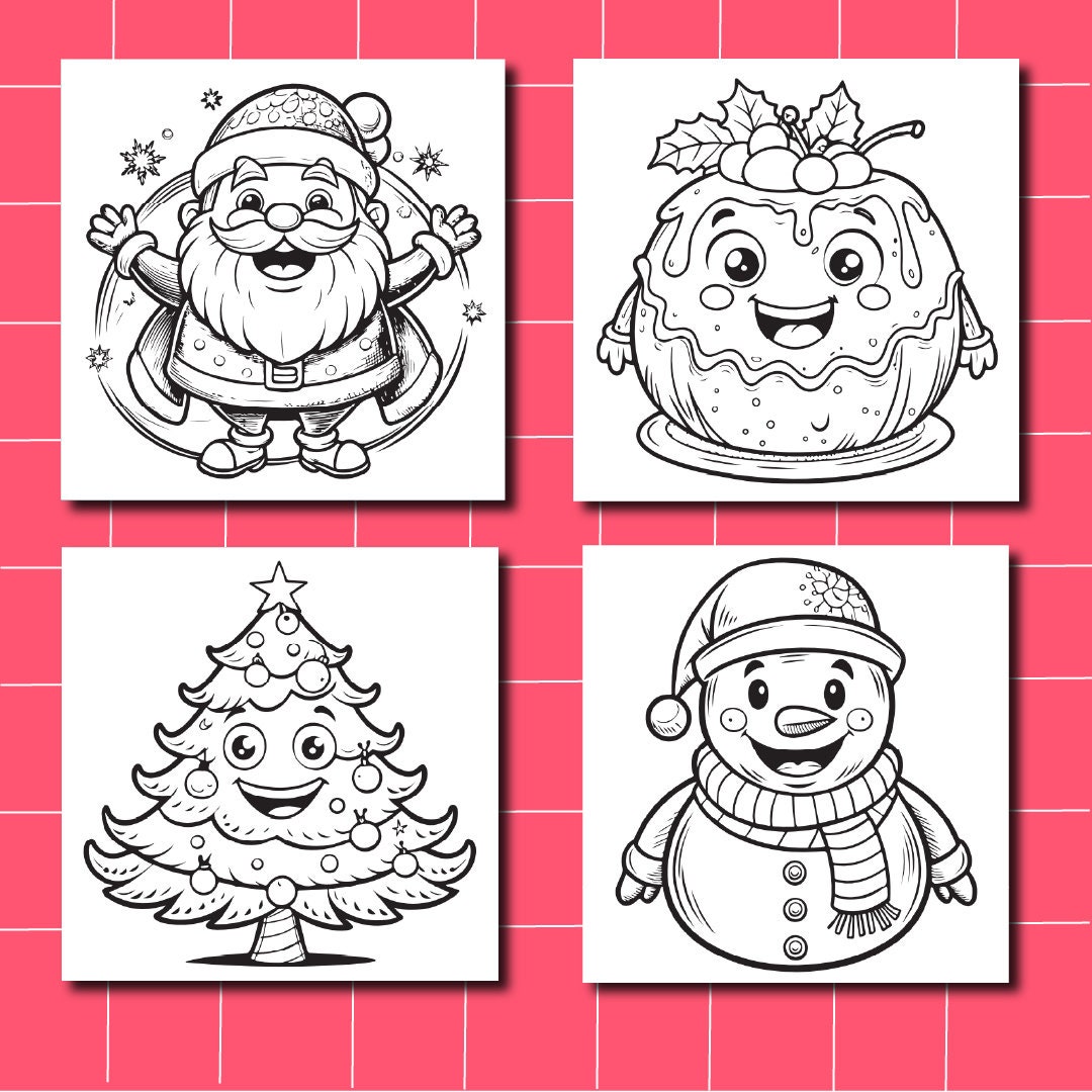 Cozy Christmas Coloring Pages Printable Bold Easy Holiday Coloring ...