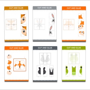 1000+ Animal Cut and Glue Craft, Printables for Kids|diy Crafts and ...