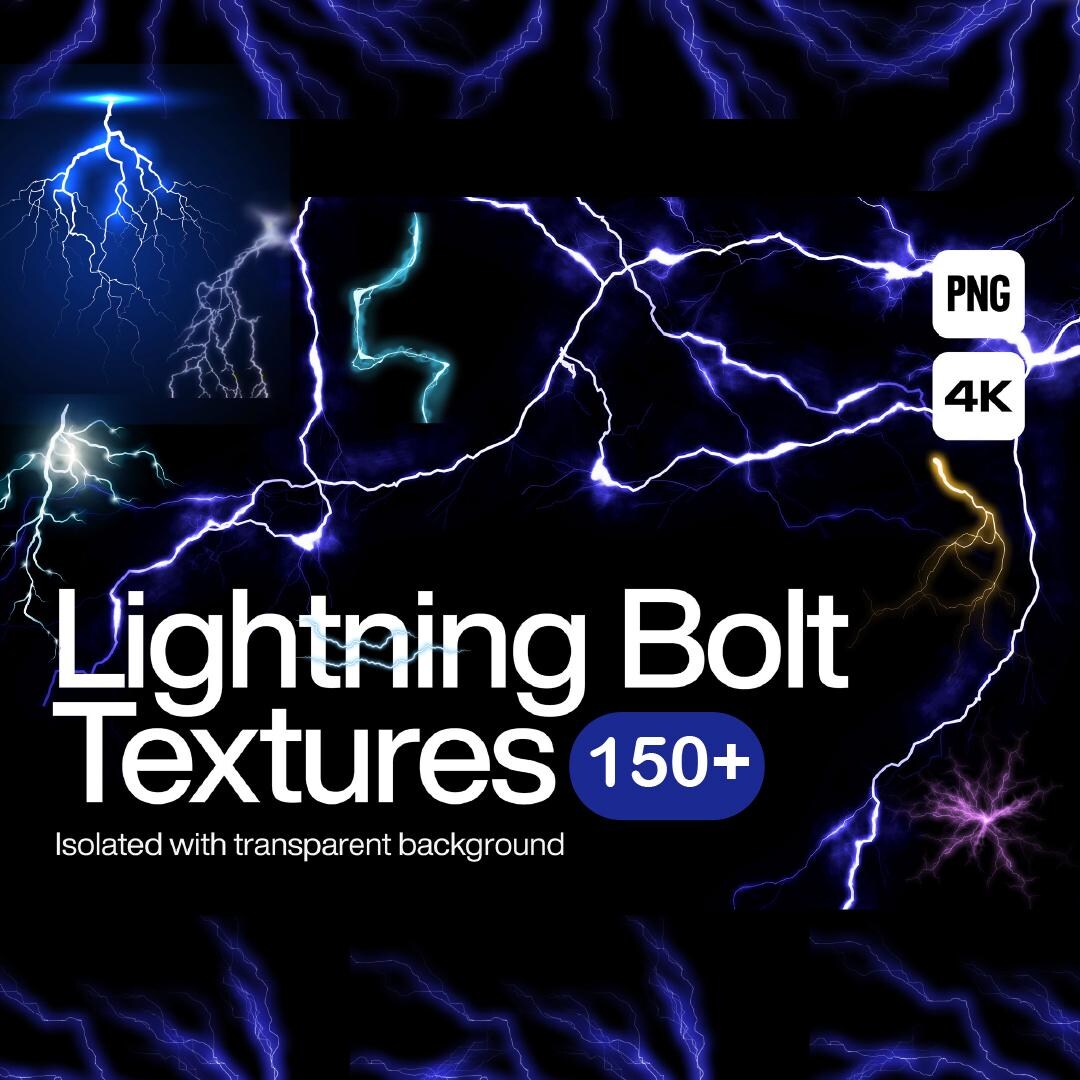 150+ Lightning Bolt Textures PNG, Electric Flash PNG, Thunder Png ...