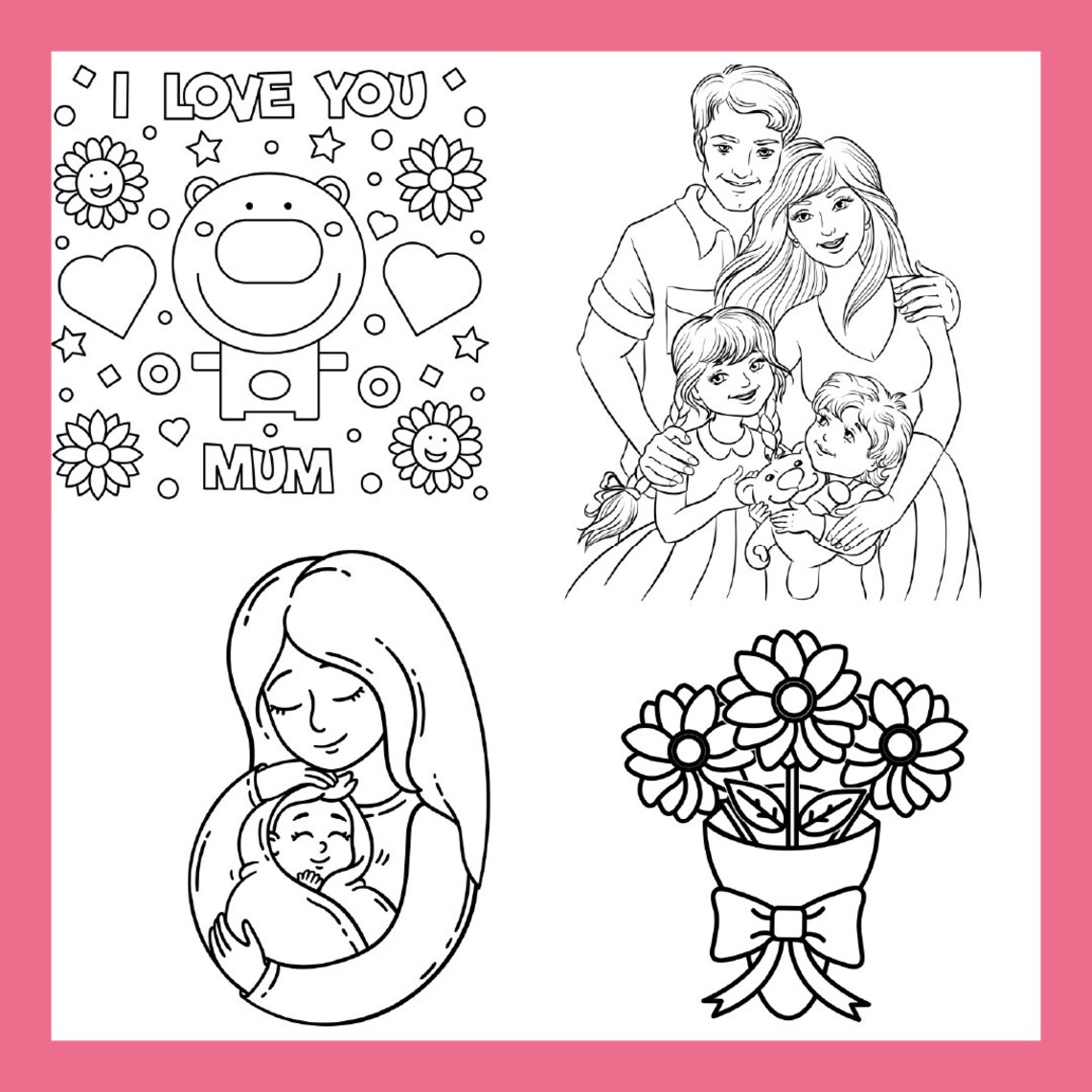 Mother's Day Printable, All About My Mom, Mothers Day Gift, Card for ...