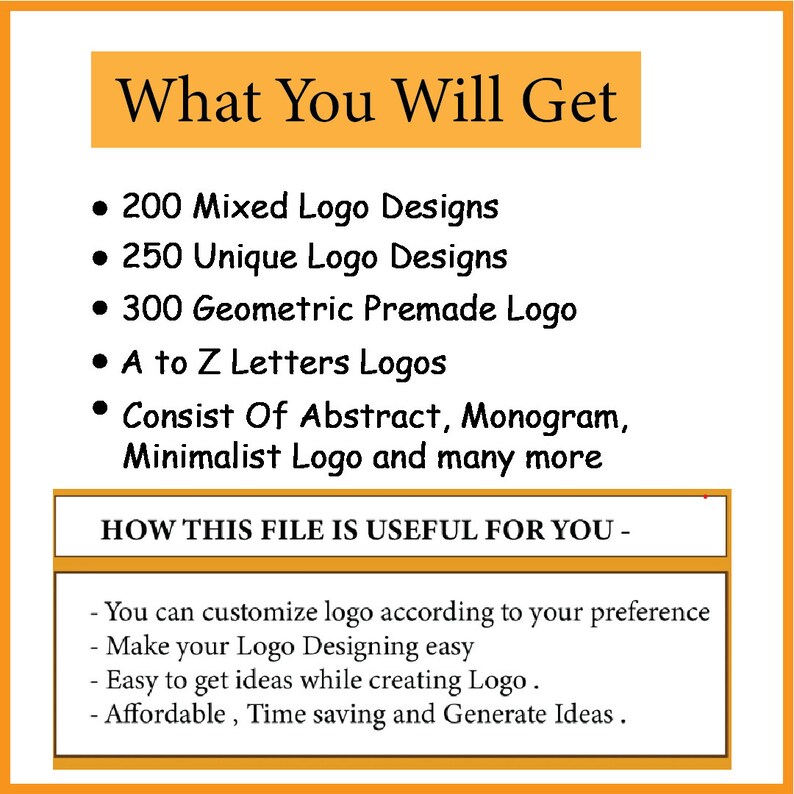800 Customised Logo Designs Bundle | Graphic Assets Package | Logo ...