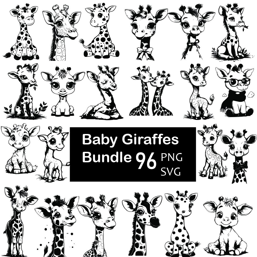 Baby Giraffe SVG Bundle, Baby Giraffe PNG, Animal SVG, Giraffe Svg ...