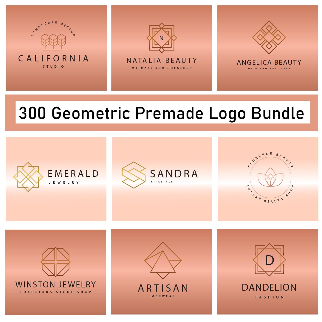 800 Customised Logo Designs Bundle | Graphic Assets Package | Logo ...