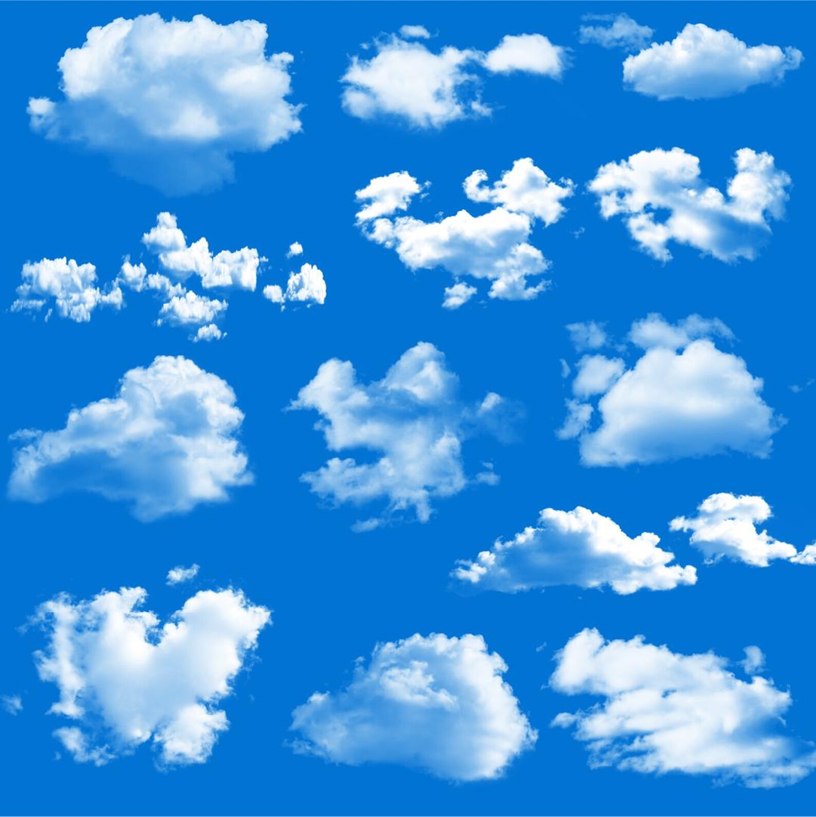 100 Clouds Overlays Clipart Collection • High-resolution Transparent ...