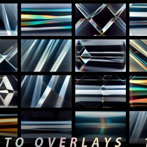 Glass Reflection Photo Overlays: Prism Light Effects , Reflection ...