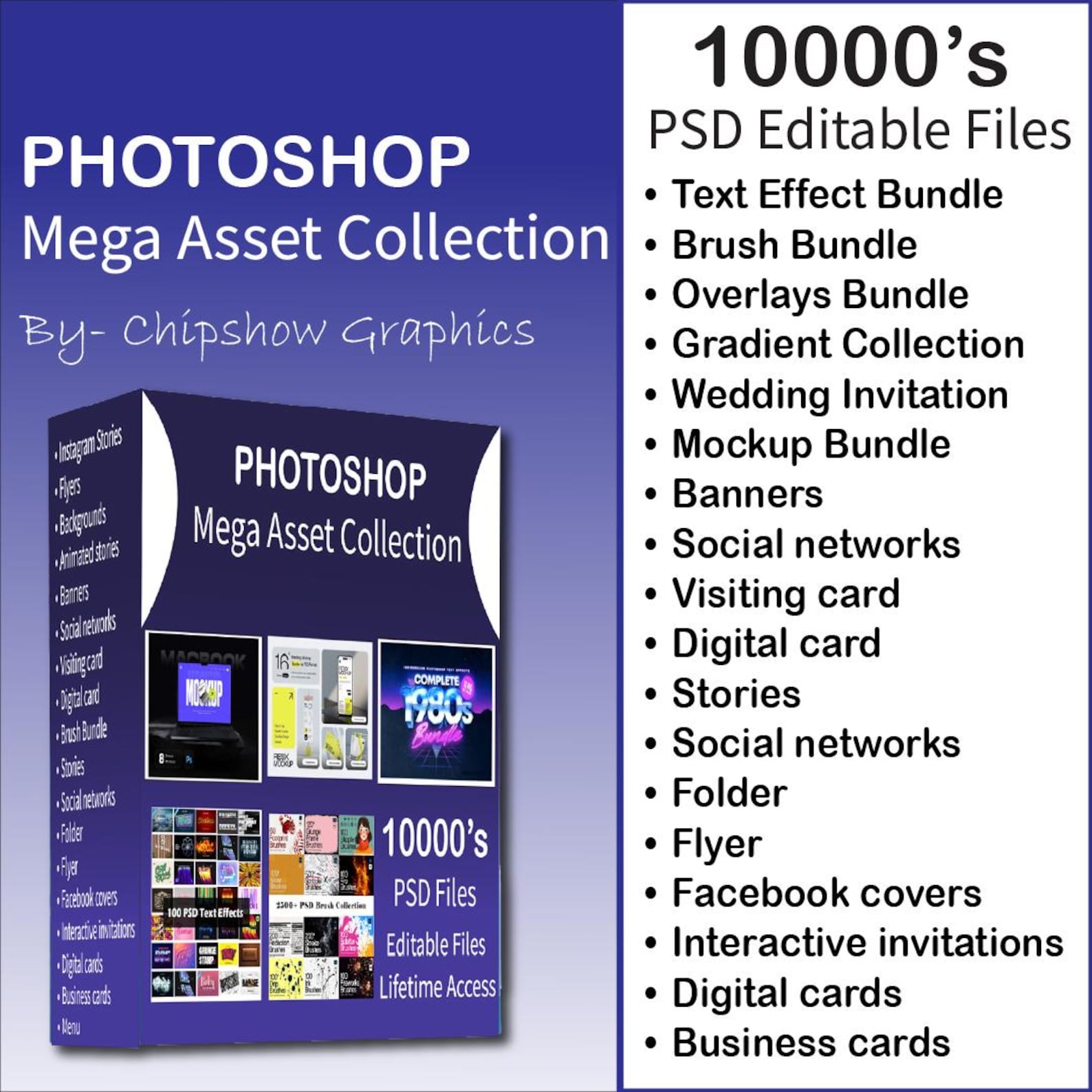 Mega Photoshop Bundle Premium Assets for Graphic Designer, Photoshop ...