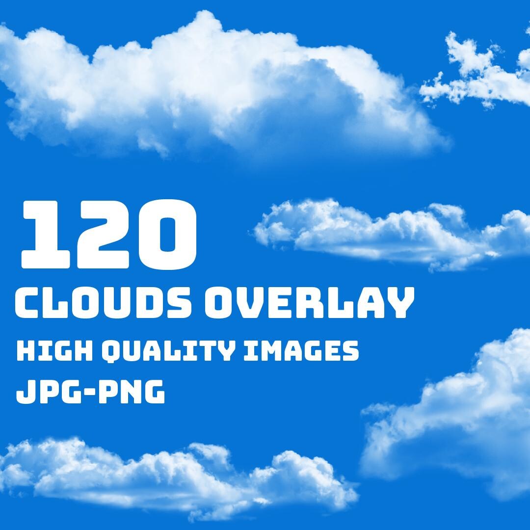 100 Clouds Overlays Clipart Collection • High-resolution Transparent ...