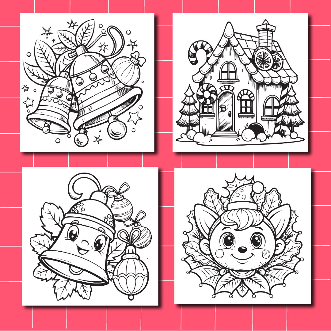 Cozy Christmas Coloring Pages Printable Bold Easy Holiday Coloring ...