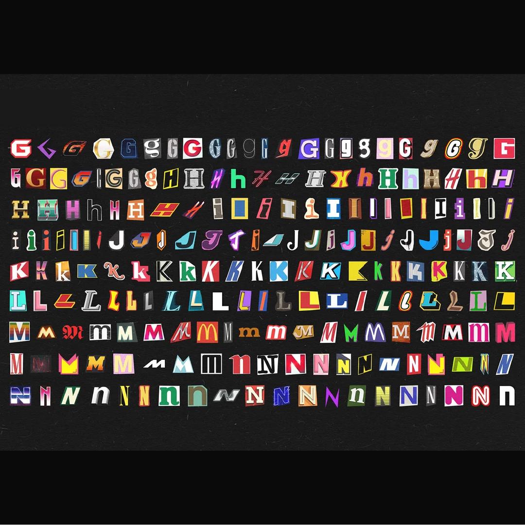 Printable Ransom Note Letters, Random Letters, Alphabet Letters ...