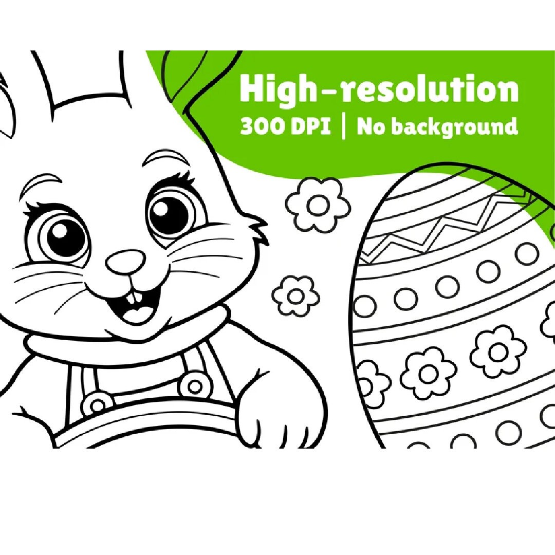 Easter Easy Coloring Pages for Kids, Toddlers, Preschoolers Toddlers ...