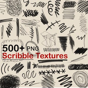500 Scribble Textures , Scribble PNG , Doodle Art, Hand Drawn Png ...