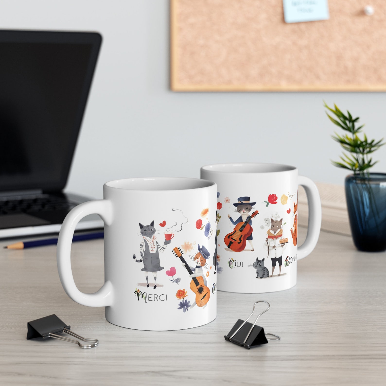 Paris Mug, Cats in Paris, Parisian Cats, Eiffel Tower Mug, 11 Oz ...