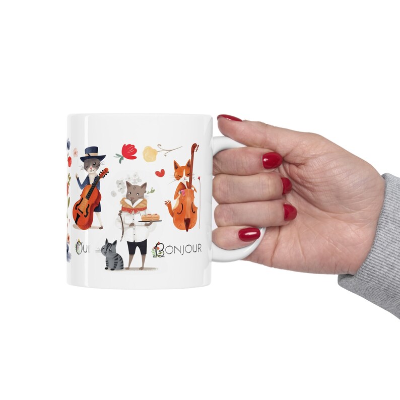 Paris Mug, Cats in Paris, Parisian Cats, Eiffel Tower Mug, 11 Oz ...