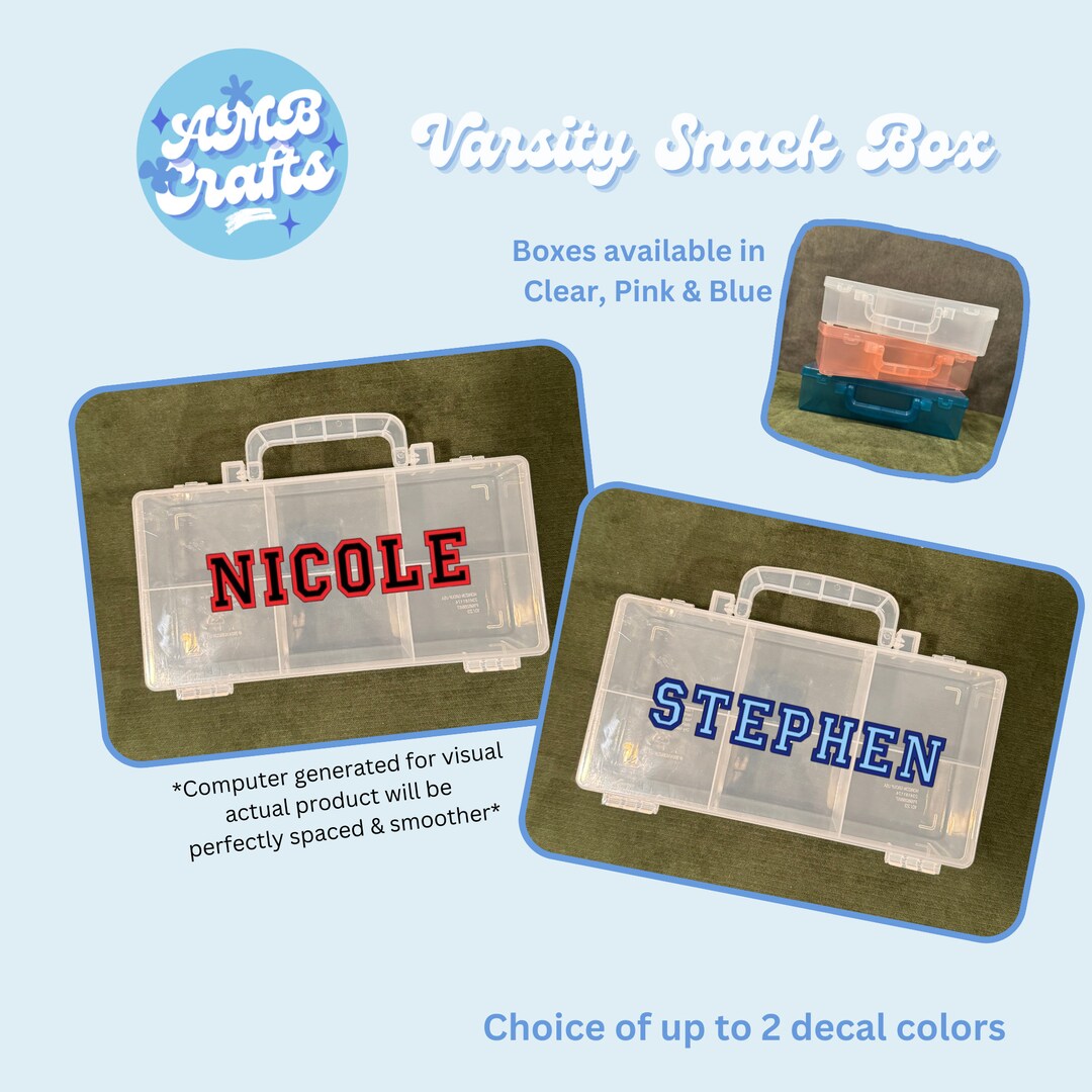 Personalized Varsity Snack Box, Custom Snack Box, Charcuterie Box ...