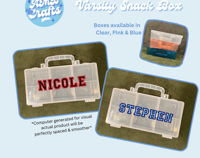Personalized Varsity Snack Box, Custom Snack Box, Charcuterie Box ...
