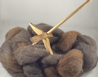 Handmade Drop Spindles and Support Spindles. Hand Dyed Corriedale Wool ...