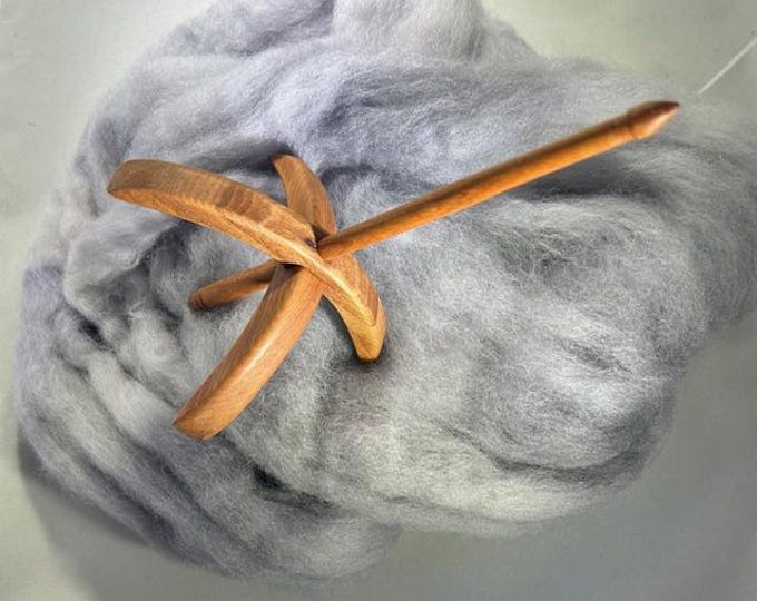 Handmade Drop Spindles and Support Spindles. Hand Dyed Corriedale Wool ...